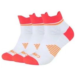 Sportsocken Camano "performance training light 3er Pack", Damen, Gr. 39-42, rot (fiery coral), 94% Polyamid, 5% Elasthan, 1% Polyester, mehrfarbig, Socken Sportsocken