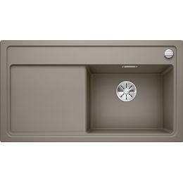 K&uuml;chensp&uuml;le Blanco "ZENAR 5 S", braun (tartufo), B:91,5cm H:19cm T:51cm, Verbundwerkstoff, K&uuml;chensp&uuml;len, Mit Ablauffernbedienung