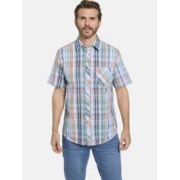 Kurzarmhemd Babista "Kurzarmhemd BELLAVELLI", Herren, Gr. L, N-Gr, bunt (blau kariert), Hemden