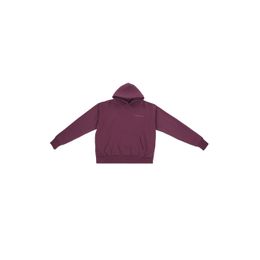 Kapuzensweatshirt DROPSIZE "Dropsize HEAVY OVERSIZE EMBO HOODIE", Herren, Gr. XS, mauve wine, 70% Baumwolle, 30% Polyester, bedruckt, Sweatshirts