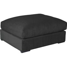 Polsterhocker Home Affaire "Casa XXL, B: 125 cm", anthrazit, B:125cm H:52cm T:101cm, 100% Polyester, Hocker, Polsterhocker, Mega-Hocker, in Cord oder Chenille-Struktur, Federkern