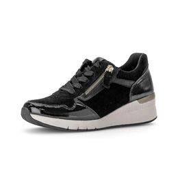 Sneaker Gabor "Sneaker low", Herren, Gr. 37,5, schwarz, Schuhe Sneaker