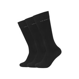 Kniestr&uuml;mpfe Camano "3er Pack", Damen, Gr. 35-38, schwarz, 80% Baumwolle, 17% Polyamid, 3% Elasthan, uni, Socken Kniestr&uuml;mpfe