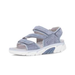 Trekkingsandale Gabor "Trekkingsandale", Damen, Gr. 35,5, blau, Schuhe