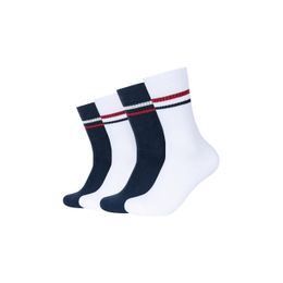 Socken s.Oliver "4er Pack", Damen, Gr. 35-38, blanc, 66% Baumwolle, 28% Polyester, 5% Elastodien, 1% Elasthan, gestreift, Socken Socken