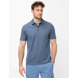 Poloshirt Brax "Style PEPE", Herren, Gr. S (48), blau, 65% Baumwolle, 35% Polyester, Shirts