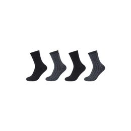 Socken s.Oliver "4er Pack", Damen, Gr. 35-38, schwarz, 98% Polyester, 2% Elasthan, uni, Socken Socken