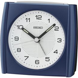 Quarzwecker Seiko, blau (blau, wei&szlig;), Wecker, Wecker, Beleuchtung, Piepalarm, Schlafzimmer, Leuchtzeiger