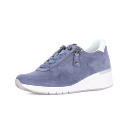 Sneaker Gabor "Sneaker low", Damen, Gr. 36, blau, Schuhe Sneaker