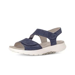 Trekkingsandale Gabor "Trekkingsandale", Damen, Gr. 35,5, blau, Schuhe