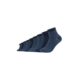 Kurzsocken Mustang "9er Pack", Herren, Gr. 39-42, blau (jeans mix), 55% Baumwolle, 41% Polyester, 2% Polyamid, 2% Elasthan, Socken