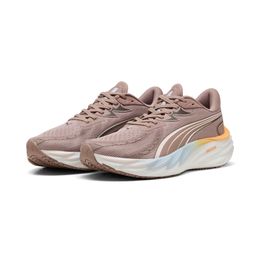 Laufschuh Puma "VELOCITY NITRO 4 RC", Damen, Gr. 40,5, sandstone, lucite, Textil, Schuhe Laufschuh, f&uuml;r Lauftraining, mit abriebfester Gummilaufsohle, mit Schn&uuml;rung