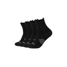 Sportsocken Camano "performance training light 4er Pack", Herren, Gr. 39-42, schwarz, 95% Polyamid, 4% Elasthan, 1% Polyester, Colorblocking, Socken Sportsocken