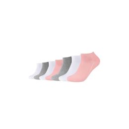 Sneakersocken Camano "7er Pack", Herren, Gr. 35-38, pink icing, 80% Baumwolle, 17% Polyamid, 3% Elasthan, uni, Socken Sneakersocken