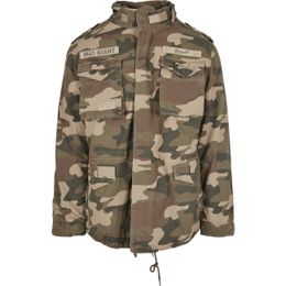 Wintermantel Brandit "Brandit Herren M-65 Giant Jacket", Herren, Gr. L, light woodland, 100% Baumwolle, M&auml;ntel Wintermantel