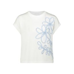 BETTY & CO T-Shirt BETTY & CO "Damen mit Applikation", Damen, Gr. 36, rohwei&szlig;, Sweatware, Obermaterial: 100% Baumwolle, loose fit normal, Rundhals, Shirts T-Shirt