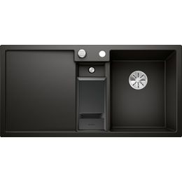 Granitsp&uuml;le Blanco "COLLECTIS 6 S", schwarz, B:100cm H:19cm T:51cm, Verbundwerkstoff, K&uuml;chensp&uuml;len, erh&auml;ltlich in mehreren Farben, inklusive Depot-Schale mit Deckel
