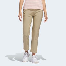 Chinohose adidas Performance "W ULT+ ANKL", Damen, Gr. XXL, N-Gr, hemp, normal, gr., Obermaterial: 90% Polyester, 10% Elasthan, 7/8-L&auml;nge, Hosen Chinohose