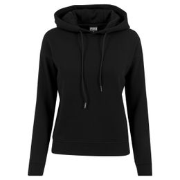 Hoodie Urban Classics "Urban Classics Damen Ladies Hoody", Damen, Gr. 4XL, schwarz, 63% Baumwolle, 37% Polyester, unifarben, Sweatshirts Hoodie