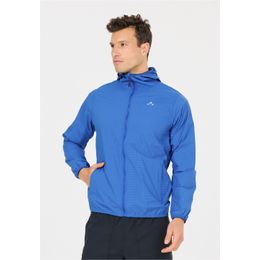 Outdoorjacke WHISTLER "Fabel", Herren, Gr. L, blau, 91% Polyamid, 9% Polyester, unifarben, normal, hoch geschlossener Ausschnitt, Jacken Outdoorjacke, wasserdicht