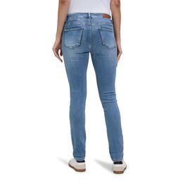Slim-fit-Jeans Betty Barclay "Damen mit Waschung", Damen, Gr. 34, Normalgr&ouml;&szlig;en, blau, Obermaterial: 56% Baumwolle, 30% Viskose, 12% Polyester, 2% Elasthan, Basic, slim fit, Jeans Slim-fit-Jeans