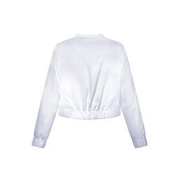 Blouson Vera Mont "Damen langarm", Damen, Gr. 40, wei&szlig; (rohwei&szlig;), Satin, Obermaterial: 100% Polyester; Futter: 100% Polyester, festlich, l&auml;ssig geschnitten, Jacken Blouson