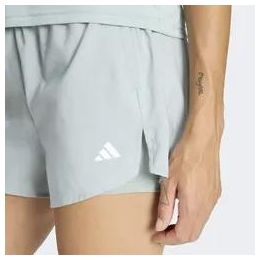 Shorts Adidas PERFORMANCE "WE MIN 2IN1 SH", Damen, Gr. XL, N-Gr, wonder sage, normal, gr., Obermaterial: 100% Polyester, Hosen Shorts