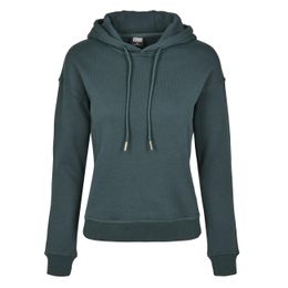 Kapuzenpullover Urban Classics "Urban Classics Damen Ladies Hoody", Damen, Gr. L, bottlegr&uuml;n, 63% Baumwolle, 37% Polyester, unifarben, normal, ohne Ausschnitt, Pullover Kapuzenpullover
