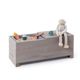 Muddy Buddy Kindersitzbank Discoverer, Hellgrau, Holz, 35x32x83 cm, Fsc, EN 71, Europ&auml;ischer Sicherheitsstandard, Kinder- & Jugendzimmer, Kinderm&ouml;bel, Kindersitzm&ouml;bel & -tische, Kinderst&uuml;hle