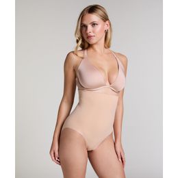 Hunkem&ouml;ller Shapingslip HUNKEM&Ouml;LLER "Nahtloser, hoch taillierter Slip Rio", Damen, Gr. L, beige, 88% Polyamid, 12% Elasthan, Unterhosen