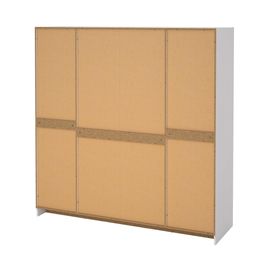 Kleiderschrank Home Affaire "Billund Aufbewahrung Kasten Schrank Stauraum", wei&szlig;, B:195,5cm H:200,1cm T:61,7cm, Holzwerkstoff, Schr&auml;nke, Kleiderschrank, mit Rahment&uuml;ren, Einlegeb&ouml;den, 1 Kleiderstange, B: 147 oder 195 cm
