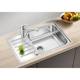 K&uuml;chensp&uuml;le Blanco "LANTOS XL 6 S-IF Compact", silber (edelstahl b&uuml;rstfinish), B:78cm, Edelstahl, K&uuml;chensp&uuml;len