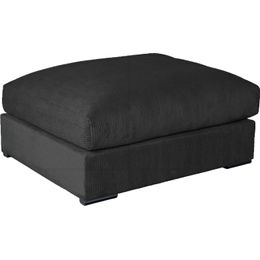 Polsterhocker Home Affaire "Casa XL, B: 101 cm", anthrazit, B:101cm H:52cm T:97cm, 100% Polyester, Hocker, Polsterhocker, Mega-Hocker, in Cord oder Chenille-Struktur, Federkern