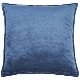 Dekokissen done. "Fame", blau (petrol, meliert), B:45cm H:1cm L:45cm, Polyester, Dekokissen_Sitzkissen_Kissenh&uuml;llen, Hohe Lichtreflektion