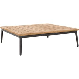 Couchtisch Musterring "Freilicht Menorca", natur, anthrazit, anthrazit, teak, B:89cm H:36cm T:89cm, Tische, Couchtisch, Kompakte Ma&szlig;e von 89 x 89 cm, ideal f&uuml;r entspannte Stunden im Freien