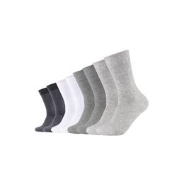 Socken s.Oliver "8er Pack", Damen, Gr. 35-38, wei&szlig; (wei&szlig; mix), 70% Baumwolle, 27% Polyester, 2% Elasthan, 1% Polyamid, uni, Socken Socken