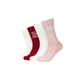 Socken s.Oliver "originals 4er Pack", Damen, Gr. 35-38, adobe rose, 66% Baumwolle, 28% Polyester, 5% Elastodien, 1% Elasthan, gemustert, Socken Socken, 4er Pack aus OCS-zertifizierter Baumwolle, gepolsterte Sohle