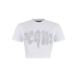 T-Shirt PEQUS "PEQUS PEQUS Rhinestone Mythic Logo Top", Damen, Gr. L, mc, 100% Baumwolle, bedruckt, normal, Rundhals, Shirts T-Shirt