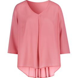 CR&Eacute;ATION L Damen Plissee-Bluse mit gro&szlig;er Falte flamingo Gr&ouml;&szlig;e 52