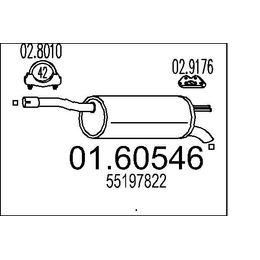MTS MARKENTECHNIKSERVICEGMBH & CO. KG MTS Endschalld&auml;mpfer 0160546 f&uuml;r Fiat