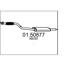 MTS MARKENTECHNIKSERVICEGMBH & CO. KG MTS Mittelschalld&auml;mpfer 0150877 f&uuml;r Opel