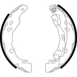 Hella Bremsbackensatz 8db355002641 f&uuml;r NISSAN INFINITI DACIA RENAULT HYUNDAI