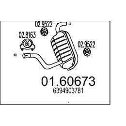 MTS MARKENTECHNIKSERVICEGMBH & CO. KG MTS Endschalld&auml;mpfer 0160673 f&uuml;r Mercedes