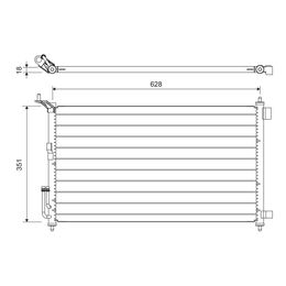 Valeo Kondensator, Klimaanlage 817836 f&uuml;r NISSAN