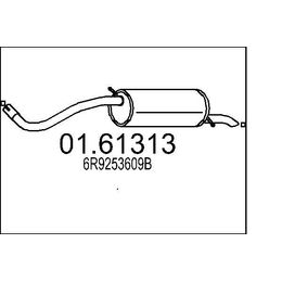 MTS MARKENTECHNIKSERVICEGMBH & CO. KG MTS Endschalld&auml;mpfer 0161313 f&uuml;r Skoda