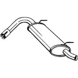 BOSAL Endschalld&auml;mpfer 148135 f&uuml;r INNOCENTI Fiat