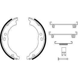 Hella Bremsbackensatz, Feststellbremse 8da355050751 f&uuml;r AMC FERRARI Peugeot Citro&euml;n Fiat