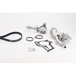 CONTINENTAL CTAM Wasserpumpe + Keilrippenriemensatz 5pk1207wp2 f&uuml;r Vaughall Opel