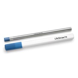 LifeStraw Sip Wasserfilter-Strohhalm aus Edelstahl blau