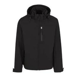 Allwetterjacke BRANDIT "Brandit Softshelljacket Hurricane", Herren, Gr. XL, schwarz, 96% Polyester, 4% Elasthan, unifarben, normal, ohne Ausschnitt, Jacken